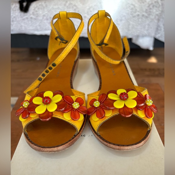 Marc Jacobs | Shoes | Marc Jacobs Flower Wedge Sandals | Poshmark